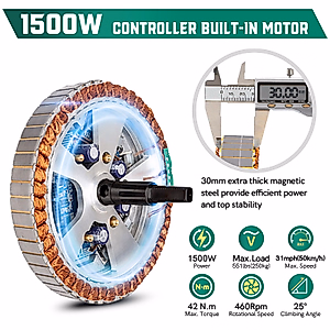 Voilamart 26" Waterproof Ebike Conversion Kit 48V 1500W LCD Display E-Bike 135MM Rear Hub Motor Wheel Built-in Controller Electric Bike Conversion Kit 750W Restricted (135mm Dropout Rear Wheel Kit)