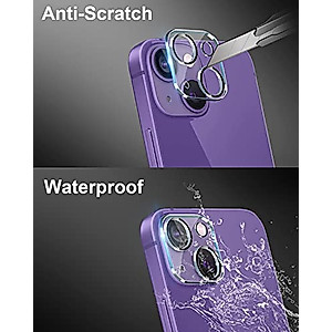 POROLIR [3 Pack Compatible for iPhone 14 Plus ＆ iPhone 14 Camera Lens Protector 9H Tempered Glass, Anti-Scratch, Ultra HD, Case Friendly Camera Covers for iPhone 14 6.1" and iPhone 14 Plus 6.7"