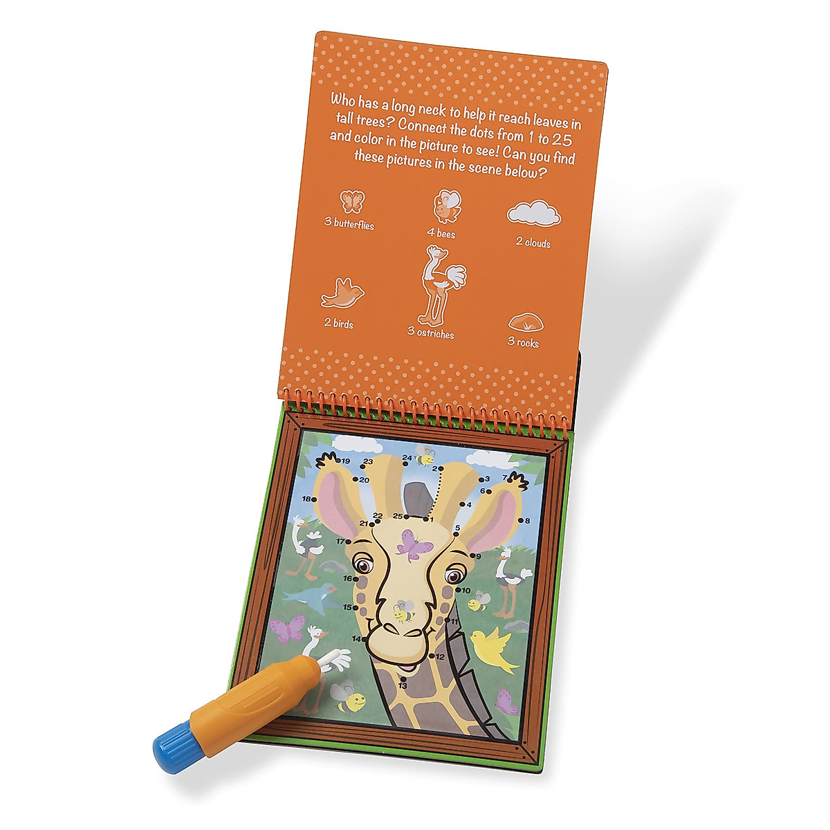 Melissa & Doug On the Go Water Wow! Reusable Water-Reveal Activity Pads, 3pk, Connect The Dots - Vehicles, Farm, Safari, Party Favors, Stocking Stuffers, Travel Toys, Mess Free Coloring Books, Ages 4+