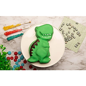 Handstand Kitchen Dinosaur Buddies 7-piece Real Cake Baking Set with Recipes