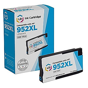 LD Products Compatible Replacements for HP 952XL Ink Cartridges 952 XL High Yield (Cyan) for use in for OfficeJet: 7740, 8702, 8715 and OfficeJet Pro: 7740, 8210, 8216, 8218, 8710, 8714, 8716, 8717