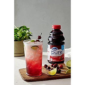 Ocean Spray 100% Pure Cranberry Juice, 32 Ounce (Pack of 8)