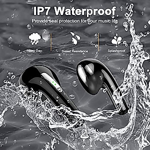 Wireless Earbud, Bluetooth 5.2 Headphones with HD Mic, Bluetooth Earphones in Ear Deep Bass, Bluetooth Earbud IP7 Waterproof Wireless Headphones 40H Playtime Ear buds for iphone Android [New Upgrade]