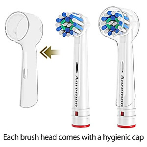 Aoremon Toothbrush Heads Compatible with Oral B Braun Electric Toothbrush Precision Clean Cross Action Pro GumCare 7000 1000 3000 5000 9600, 12 Pack