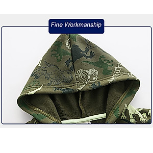 NautySaurs Boys Zip-up Dinosaur Hoodies Toddler Light Jackets Zipper Sweatshirt (C-Green, 5T)