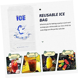 Portable Refrigerator portable refrigerator ice bag plastic ice cubes 50pcs Plastic Ice Cubes