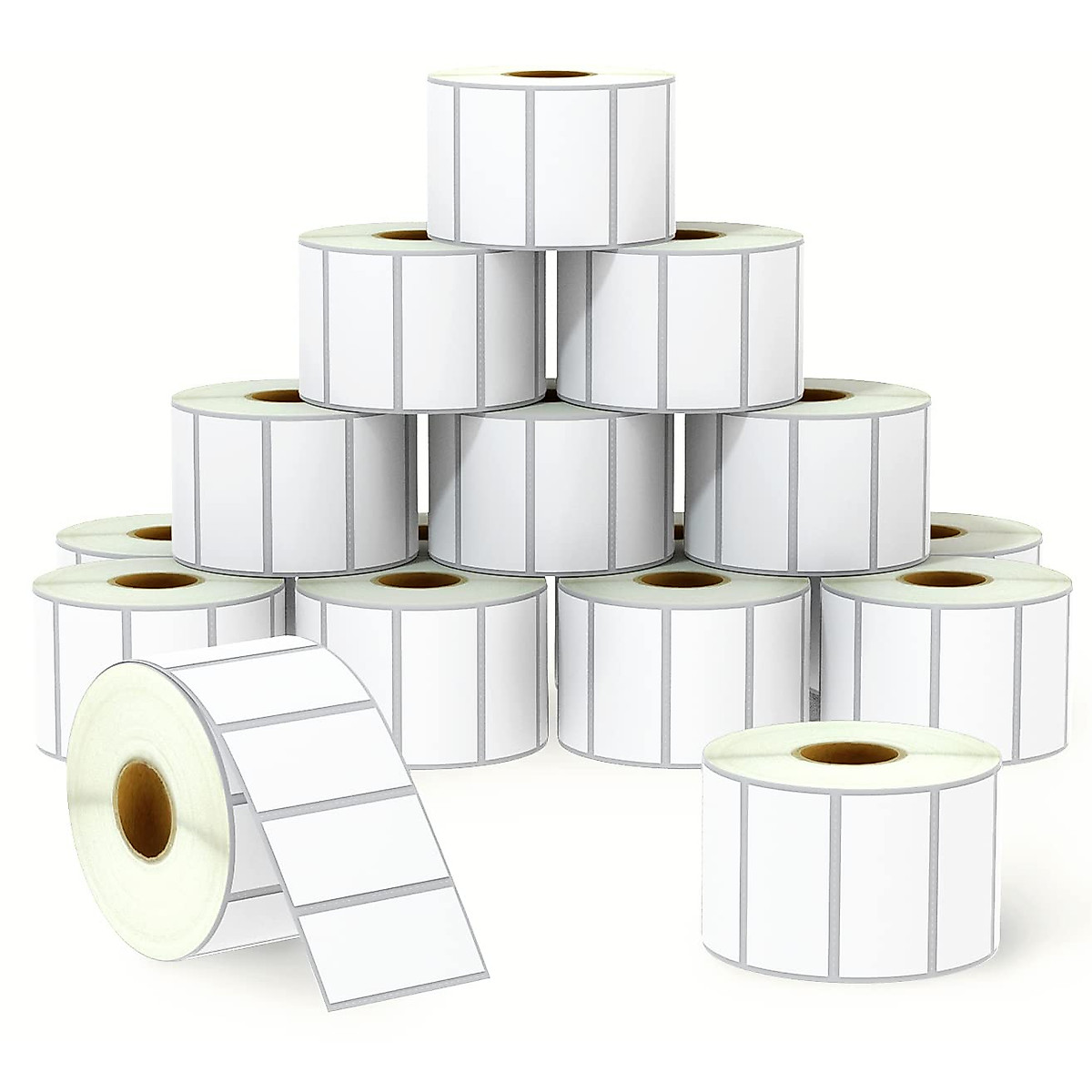 BETCKEY - 2.25" x 1" (57 mm x 25 mm) File Folder & Multipurpose Labels Compatible with Zebre/Rollo Label Printer,Premium Adhesive & Perforated [16 Rolls, 24000 Labels]