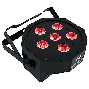 (2) Rockville Battery PAR 6RF Rechargeable Wireless DMX Lights+RF Remotes+Bag