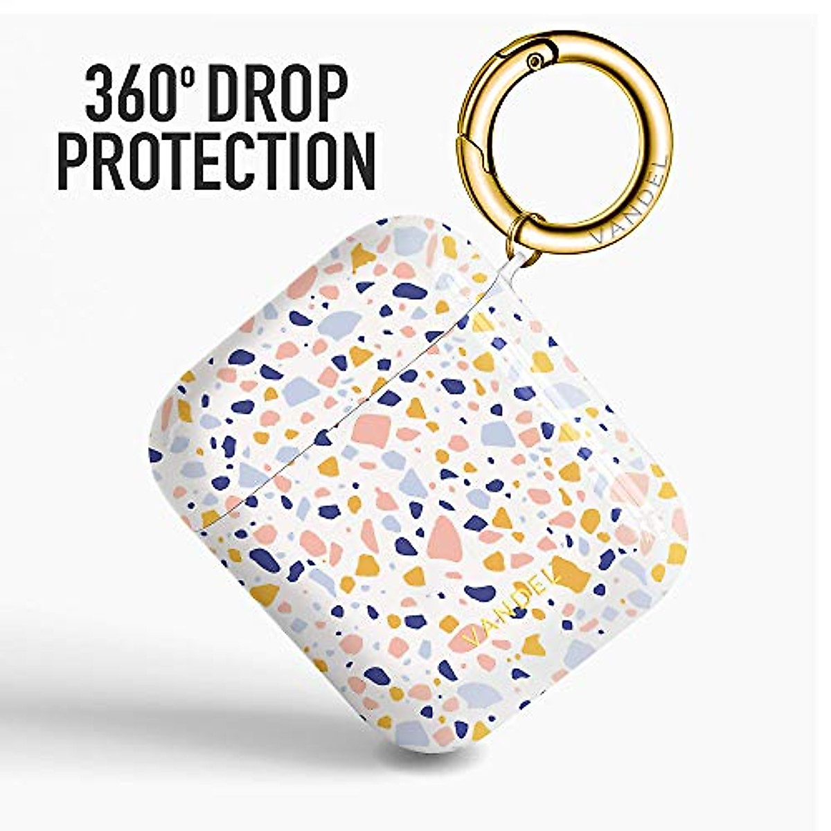 Vandel AirPod Case Cover for Women. Designer Apple AirPods Case for Women EarPods 2nd Generation & 1st Gen Hard Case with Aesthetic Design Case Keychain, for Women, Girls