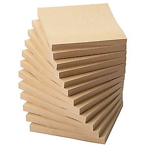 Mr. Pen- Kraft Sticky Notes, 3”x3”, 12 Pads, Kraft Paper Sticky Notes, Sticky Note Pads, Self-Stick Note Pads, Brown Sticky Notes, Craft Paper Sticky Notes, 3x3 Sticky Notes