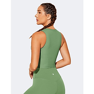 Natural Feelings Nudi Sports Bras for Women Removable Padded Yoga Tank Tops Sleeveless Fitness Workout Crop Tops