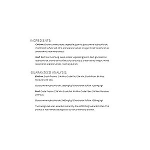 BIXBI Liberty Functional Healthy Hip And Joint Dog Jerky Treats, Beef Recipe, 5 Ounce