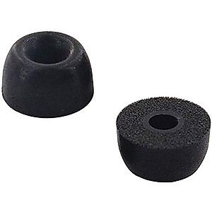ALXCD Replacement Foam Ear Tips for Galaxy Buds Headphone, Medium Size 3 Pairs Soft Foam Earbud Tips, Fit for Galaxy Buds Headphones SM-R170, Foam, M, Black