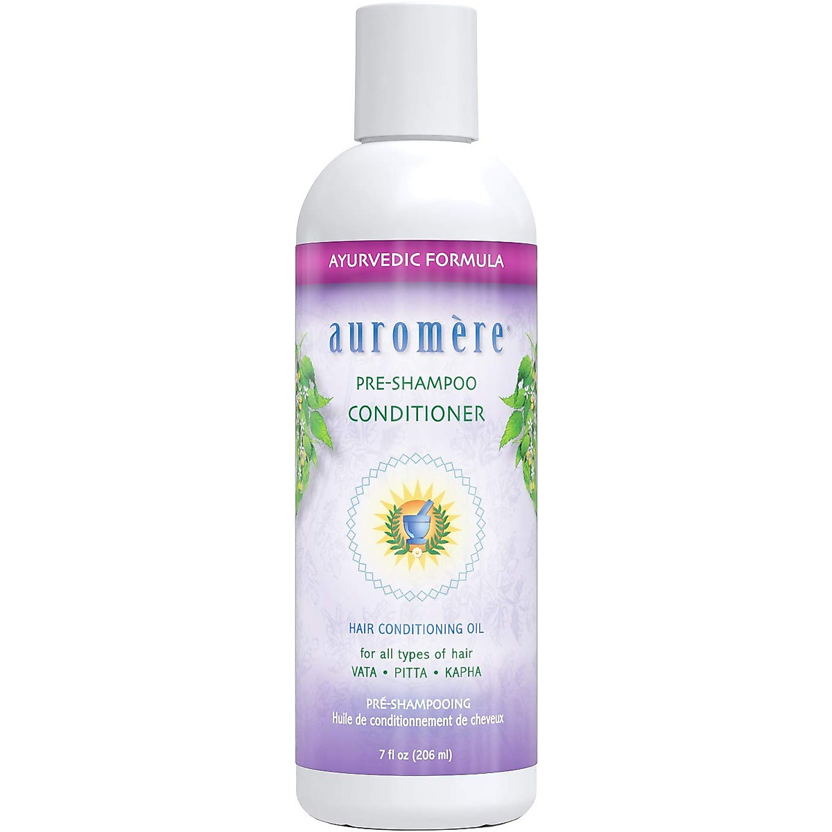 Auromere Ayurvedic Pre-Shampoo Conditioner - Vegan, Cruelty-Free, Non-GMO, Moisturizing, Paraben-Free, Sulfate-Free Hair Oil for All Hair Types (7 fl oz)