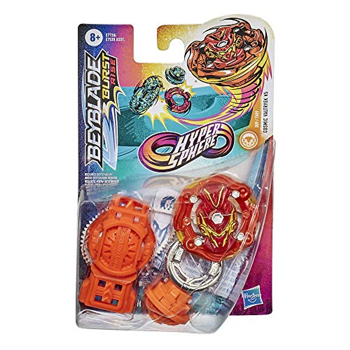 BEYBLADE Burst Rise Hypersphere Cosmic Valtryek V5 Starter Pack -- Stamina Type Battling Game Top and Launcher, Toys Ages 8 and Up