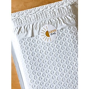 Mailed It 1.5 Inch Gold Boho Happy Mail Sun© Stickers - 250 Per Roll - for Small Business (Happy Mail Sun, 1 Roll)