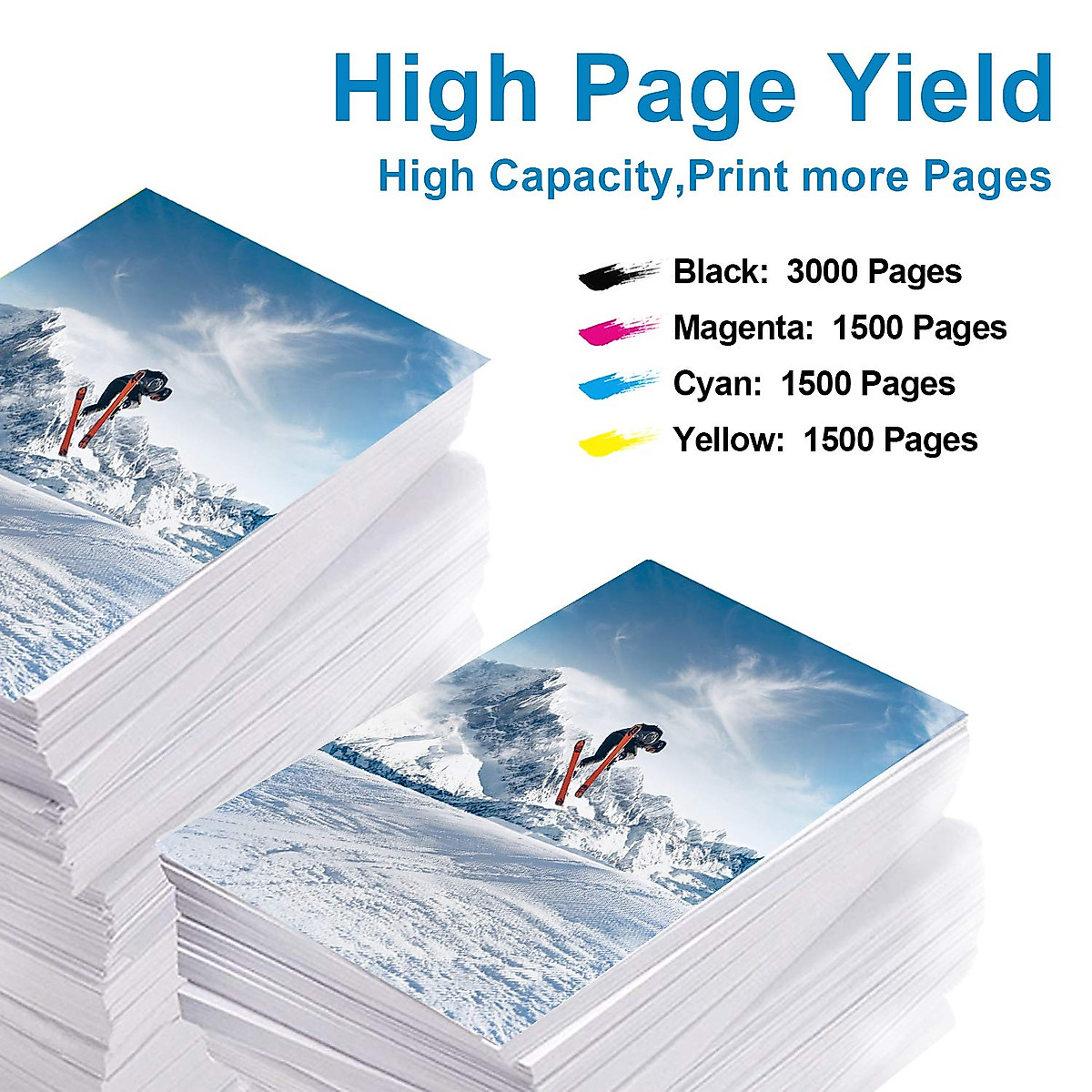 DOUBLE D LC3037 Ink Cartridges Compatible Replacement for Brother LC3037 LC3037XXL LC3039, High Yield use with MFC-J6945DW MFC-J5845DW XL MFC-J5945DW MFC-J6545DW XL (1 Each of lc3037 BK/C/M/Y) 4PK