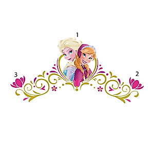 RoomMates RMK2748GM Disney Frozen Springtime Custom Headboard Peel and Stick Giant Wall Decals 40.5 " x 20.75 "