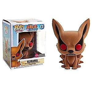 Funko Pop Animation Shonen Jump Naruto Shippuden Kurama Flocked Exclusive 73