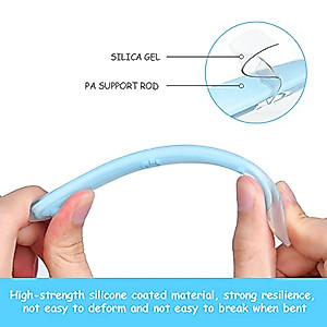 Vicloon Baby Silicone Spoons, 5 PCS Baby Silicone Soft Spoons,Best First Stage Baby Infant Spoons BPA Free, Soft Silicone Baby Training Feeding Spoons For Microwave, Dishwasher and Freezer Safe