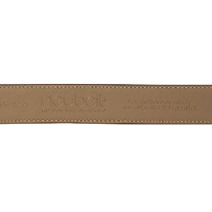 Neubelt Vegan Series Belt with Ratchet Technology, 1 & 3/8" Width, Cut to Size Up to 45" (Cognac)