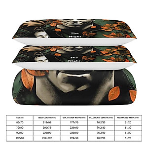 Pbunlkl Michael Killer Myers 3-Piece Bedding Set Duvet Cover Pillow Shams Set Soft Lightweight Comforter Cover Set 86"x70"