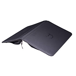 TopDeck 500 Card Ringless Zip Binder Pro - 9-Pocket Pages Side Load Sleeve TCG Storage Portfolio, Compatible with Pokemon, Yu-Gi-Oh, One Piece, MTG, Comic Trading Collectible Cards - Black