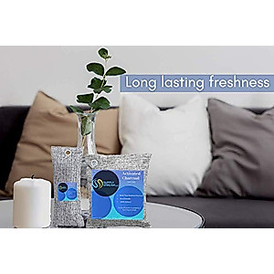 Natural Charcoal Bamboo Bags / 4 Pack / Fresh Order Absorber Bag / for Home, Closet Pet Drawers / Air Deodorizer / Activated Charcoal Bags