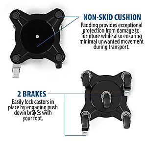 Heavy Duty Furniture Movers with Wheels - Set of 4 Furniture Dolly& Lifter Tool with 2800 lbs Load Capacity, Easy Sliders Dolly for Moving Appliances, Sofa, Tables, Refrigerators, Cabinet, and Piano
