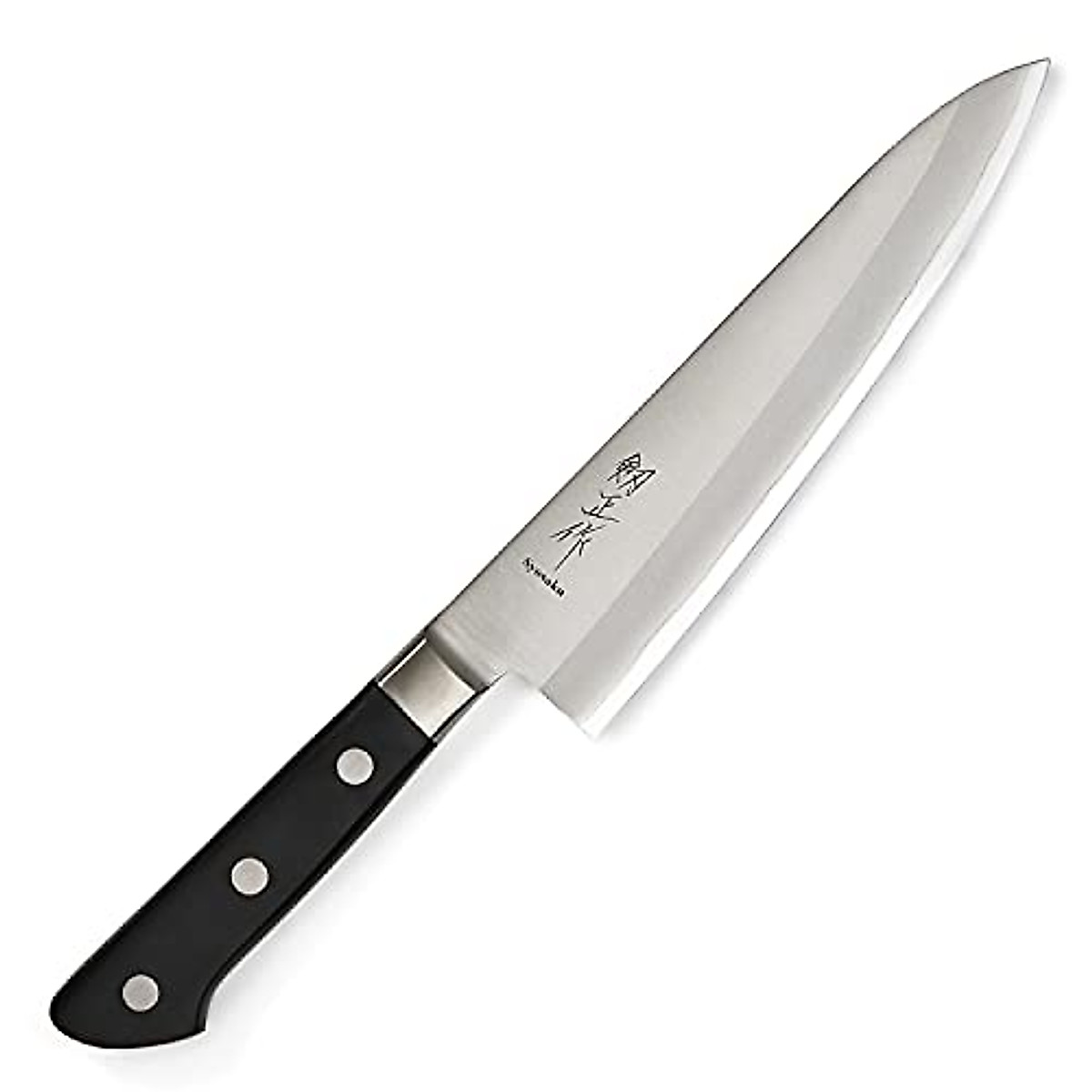 Syosaku Japanese Chef Knife Molybdenum Vanadium Stainless Steel with Bolster, Gyuto 7-inch (180mm) Dishwasher Safe