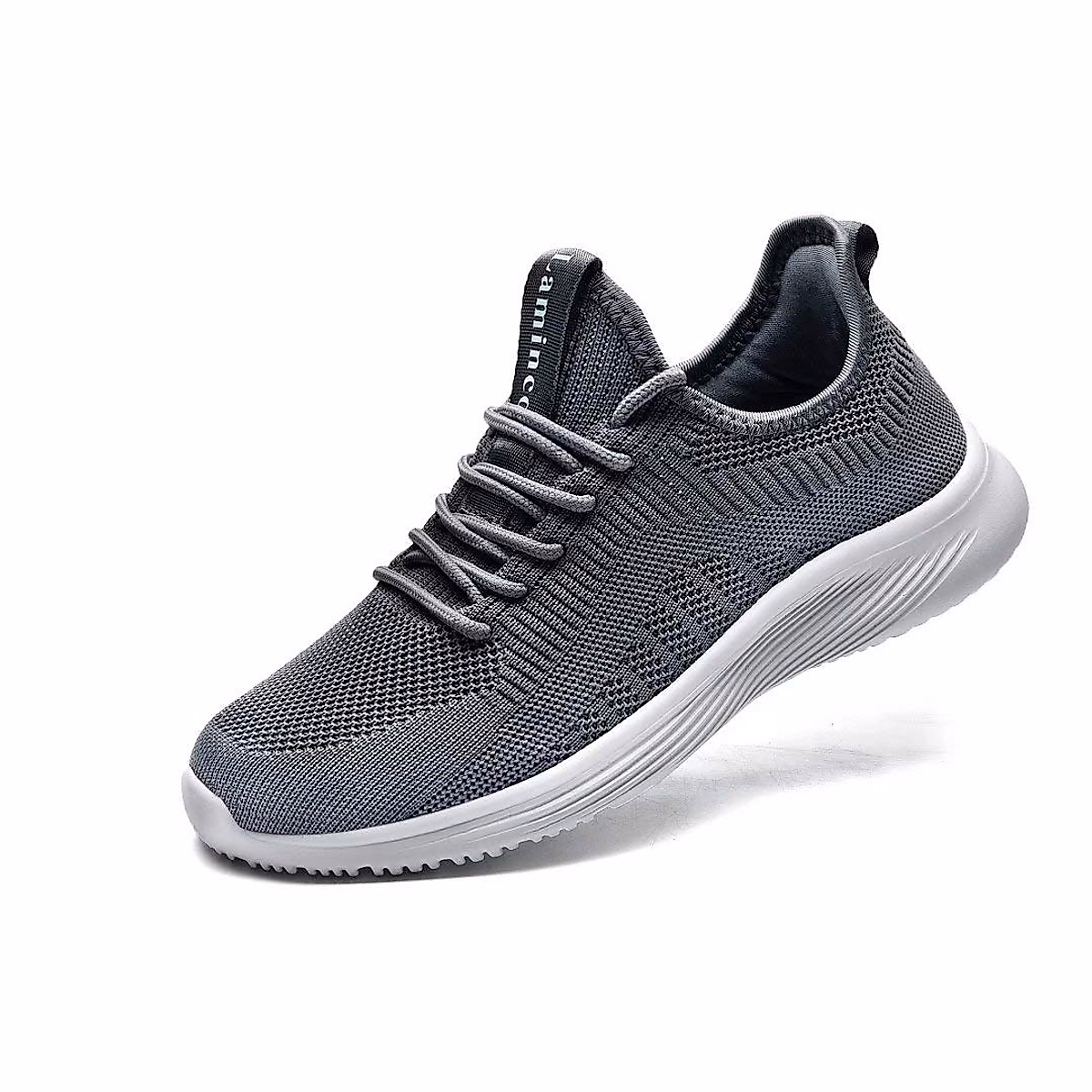 Lamincoa Men's Tennis Shoes Slip On Lightweight Athletic Fashion Casual Sneakers for Walking Running Gym Fitness Gray US 9.5