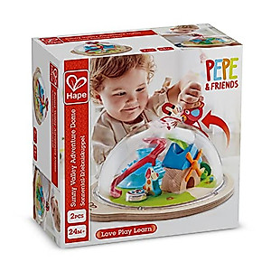 Hape Sunny Valley Adventure Dome | 3D Toy with Magnetic Maze, Kids Play Dome Featuring Characters and Accessories L: 13.2, W: 11.7, H: 6 inch