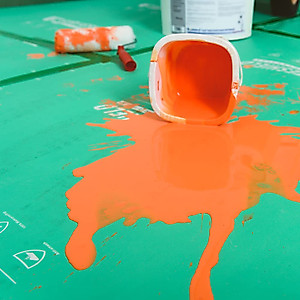 Spriteshield 39" x 100' Heavy-Duty Temporary Floor Protection for Construction & Renovation, Green, Surface Protection Film for Hardwood Floors, Tile&Hard Paint Protection. (S-180G 39" x 100')