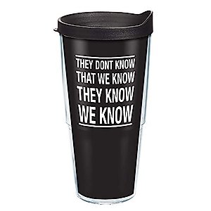 Tervis Friends - They Don't Know Made in USA Double Walled Insulated Tumbler Travel Cup Keeps Drinks Cold & Hot, 24oz, Classic