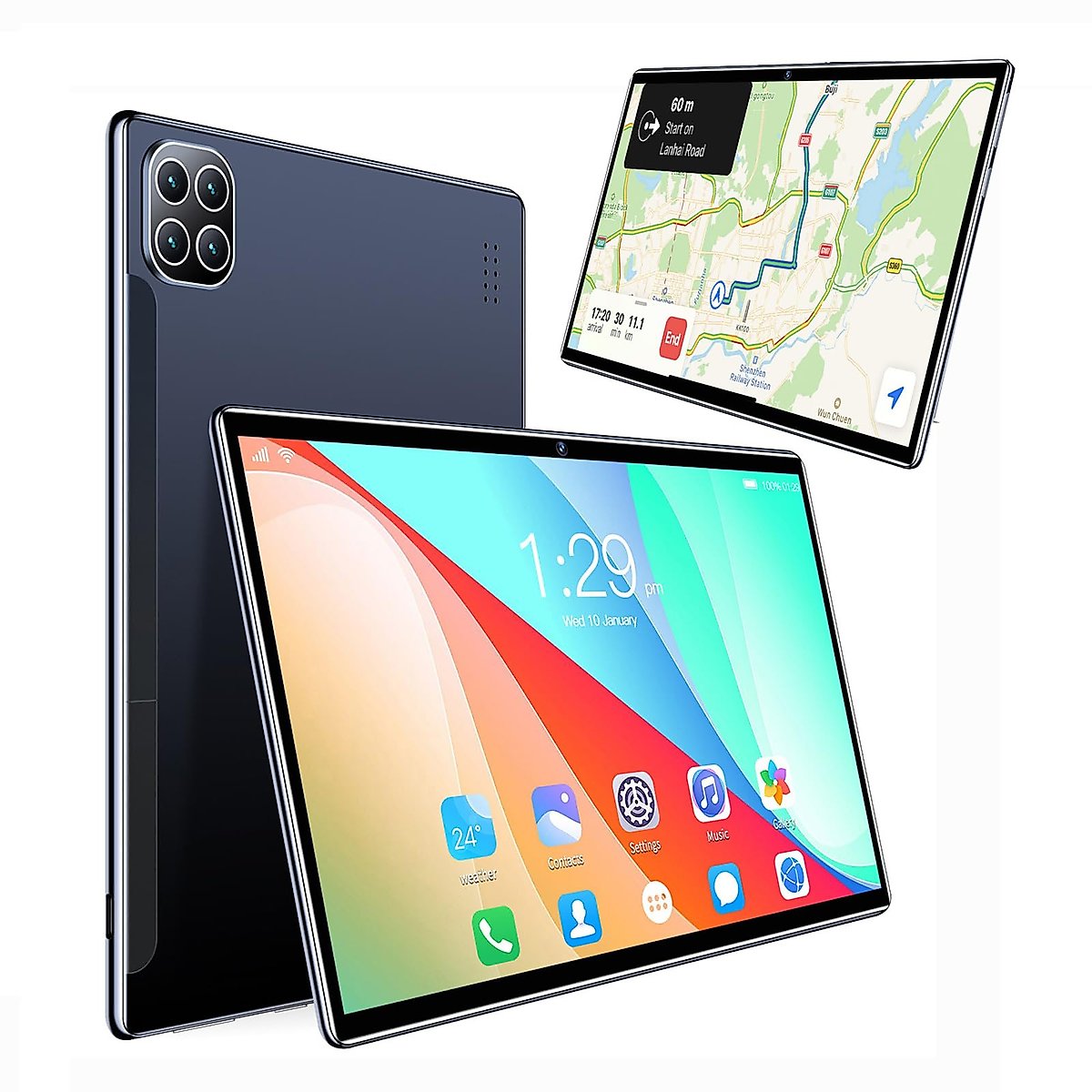 HD 8-Inch Tablet Pc Android 8-Core Processor, WiFi Bluetooth Voice Call Learning Game Tablet, 2+16g,Support Dual Sim Card Communication Function, 4000mah Battery
