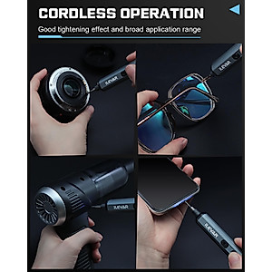 ILEVAR 68-in-1 Electric Precision Screwdriver Set - Mini Cordless Repair Tool for Eyeglasses, Laptops, Console - 5 Torque Settings, Magnetic Case, Torx & Phillips Bits