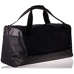 Nike Brasilia Training Medium Duffle Bag, Durable for Women & Men with Adjustable Strap, Black/Black/White