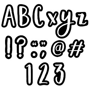 CTP Classroom Café Punch-Out Letters for Classroom – Essential Homeschool Supplies – Top Back to School Supplies (1842)