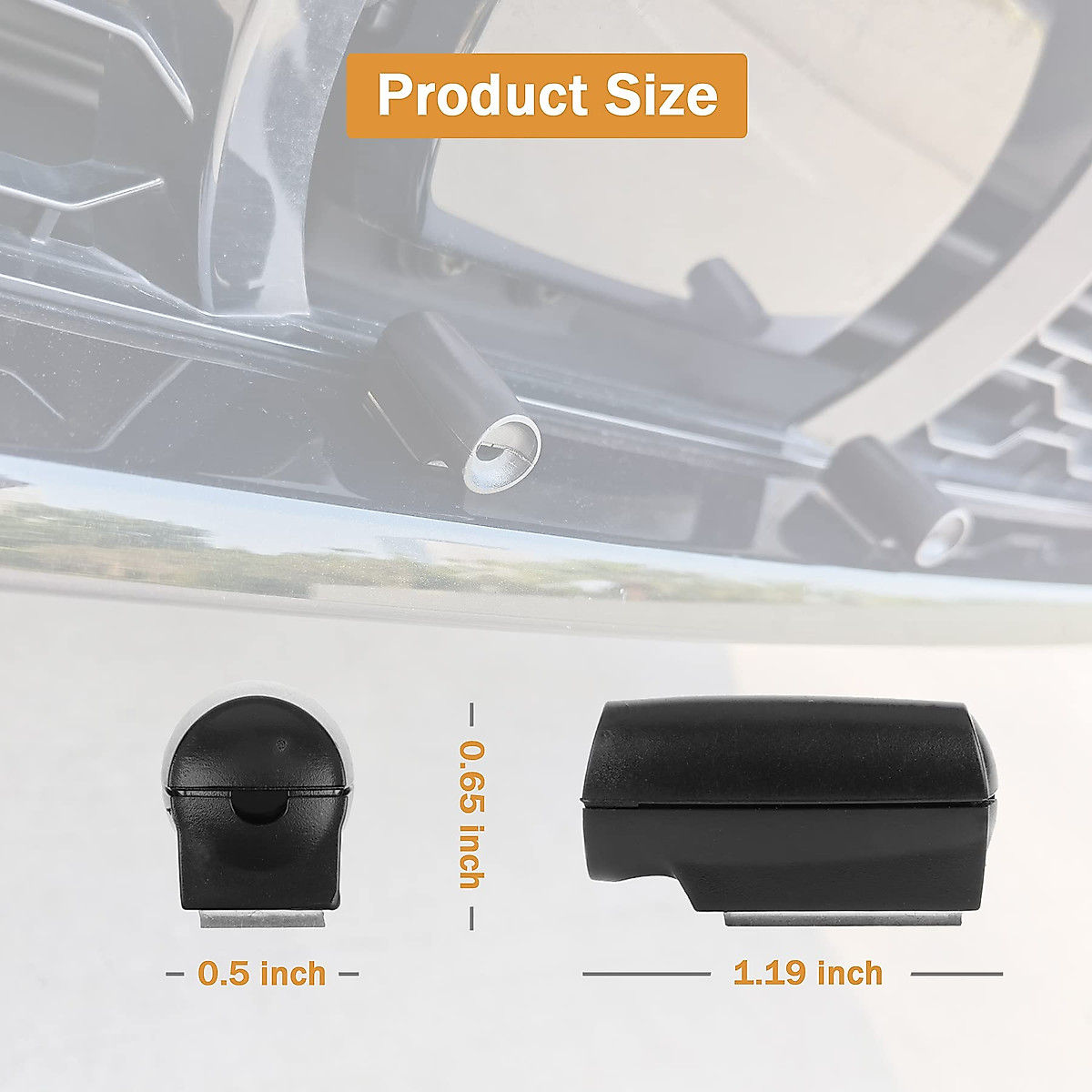 SINGARO 8 Pack Car Deer Whistle Warning for Car Horn Unit, Deer Whistle for Vehicles with Rubber Pads, Car Exterior Accessories, Suitable for Cars, Trucks, Motorcycles