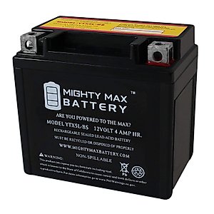 Mighty Max Battery YTX5L-BS Replacement for Yamaha XF50 W C3 YW50A Zuma Battery