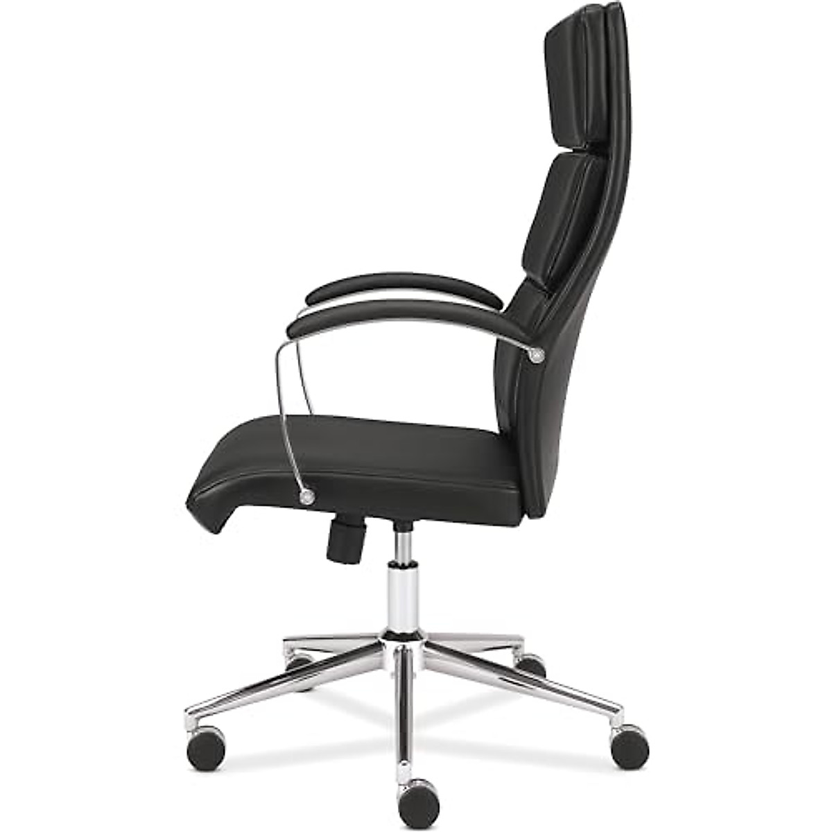 HON Executive Task Chair - High Back Leather Computer Chair for Office Desk, Black (VL105)