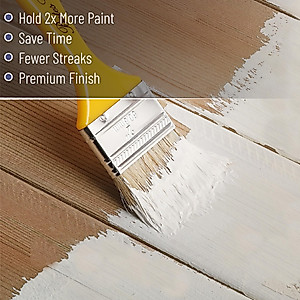 Bates- Chip Paint Brushes, 2 Inch, 9 Pack, Plastic Handle Chip Brush, Brushes for Painting, Stain Brushes for Wood, Natural Bristle Paint Brush, 2 Inch Paint Brush, Chip Paint Brushes for Paint