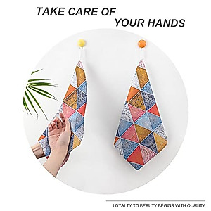 Lurnise Hand Towel Pattern Hand Towels Dish Towel Lanyard Design for Bathroom Kitchen Sports