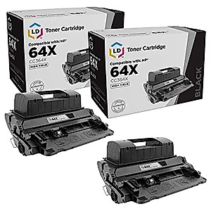 LD Products Compatible Replacement for HP 64 64X Toner Cartridge CC364X CC364A High Yield (Black, 2-Pack) HP Laserjet: P4015dn, P4015n, P4015tn, P4015x, P4515n , P4515tn, P4515x, P4515xm