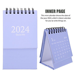 MAGICLULU 2024 Calendar for Table Small Desk Calendar Year of The Dragon Calendar Desk Pad Calendar De Adviento Maquillaje Decorative Desk Calendar Office Morandi Paper Coil