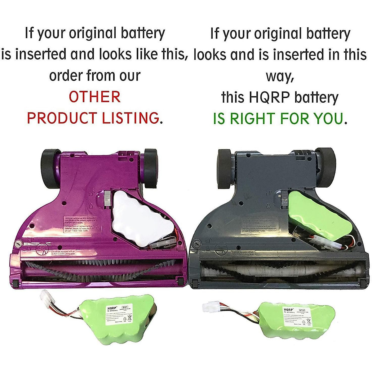 HQRP Battery compatible with Shark XBT1106N SV1110 SV1106N SV1110N SV11O6N SV116N Freestyle Navigator Cordless Stick Vacuum