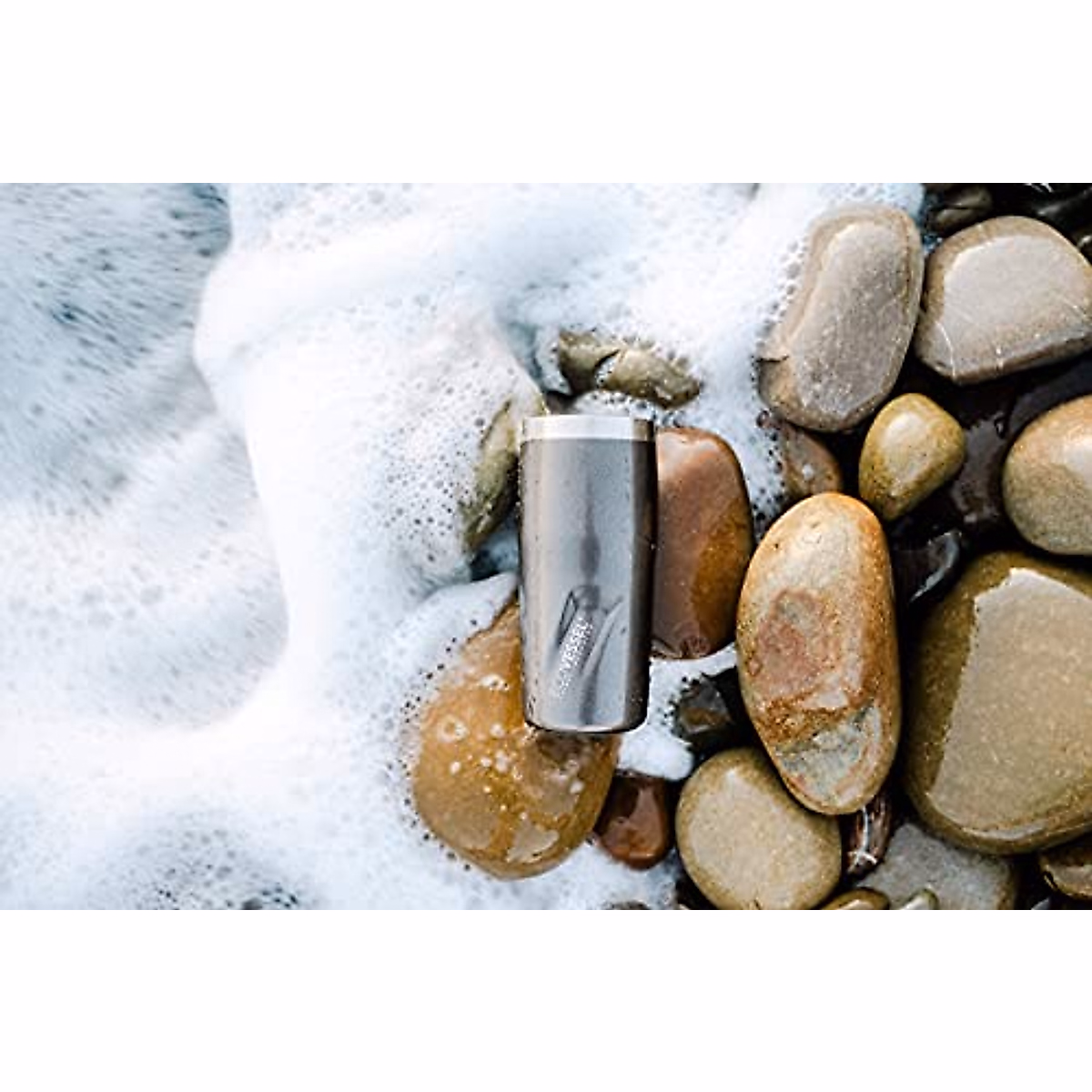 EcoVessel Metro TriMax Vacuum Insulated Stainless Steel Tumbler Cup/Coffee Travel Mug with BPA Free Slider Top - 16 oz Pint Glass - Silver Express