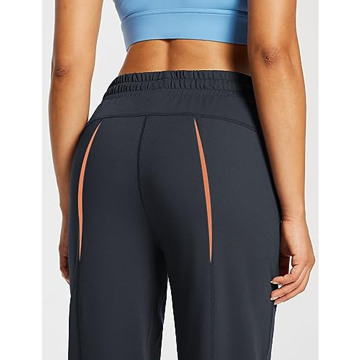 BALEAF Women's Straight Leg Sweatpants Quick Dry Athletic Casual Pants with Pockets Stretch Soft Lounge Workout Black Size M