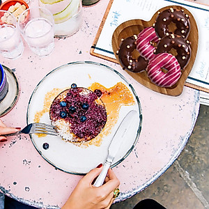 Heart Shaped Wooden Jewelry Tray Plate Rustic Farmhouse Cookie Serving Tray Valentines Home Table Wooden Cheese Plate Decoration Appetizer Plates