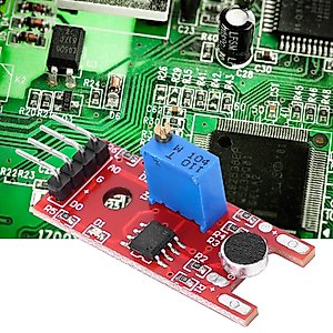 5Pcs Sound Sensor Module, 3 to 5V Microphone Sound Sensor Microphone Sensor Module Ultra Small Professional Microphone Amplifier IC KY-038 for Assembly with Indicator Lights